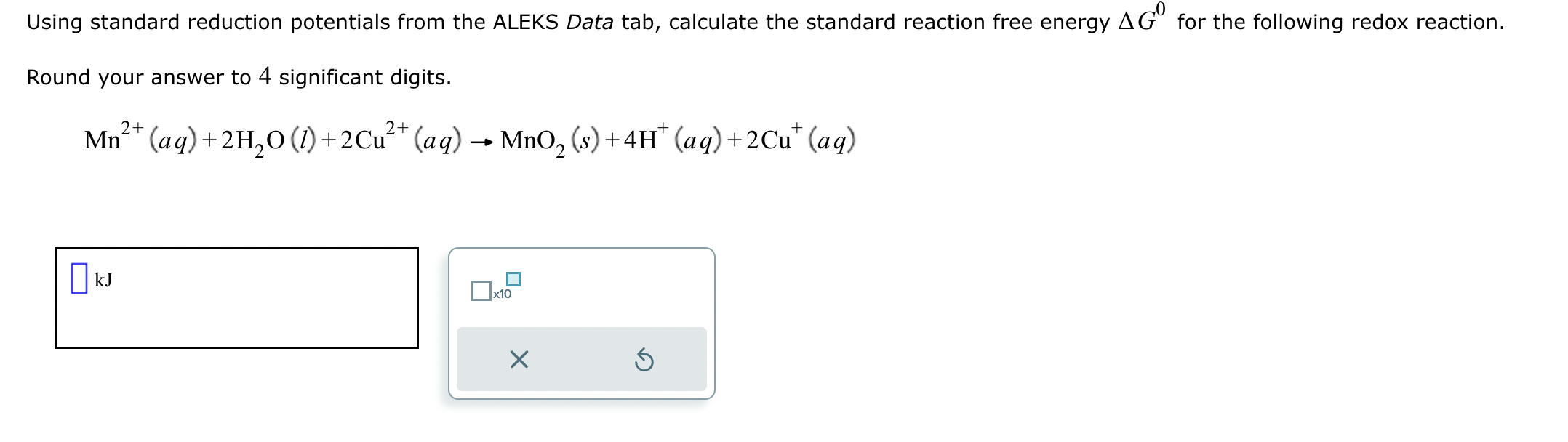 Solved Using standard reduction potentials from the ALEKS | Chegg.com