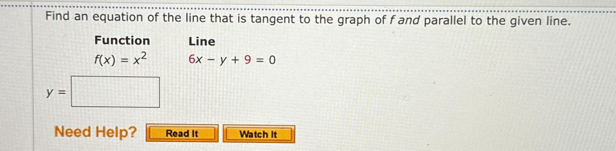Solved Find an equation of the line that is tangent to the | Chegg.com