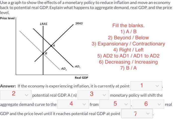 Solved Use a graph to show the effects of a monetary policy | Chegg.com