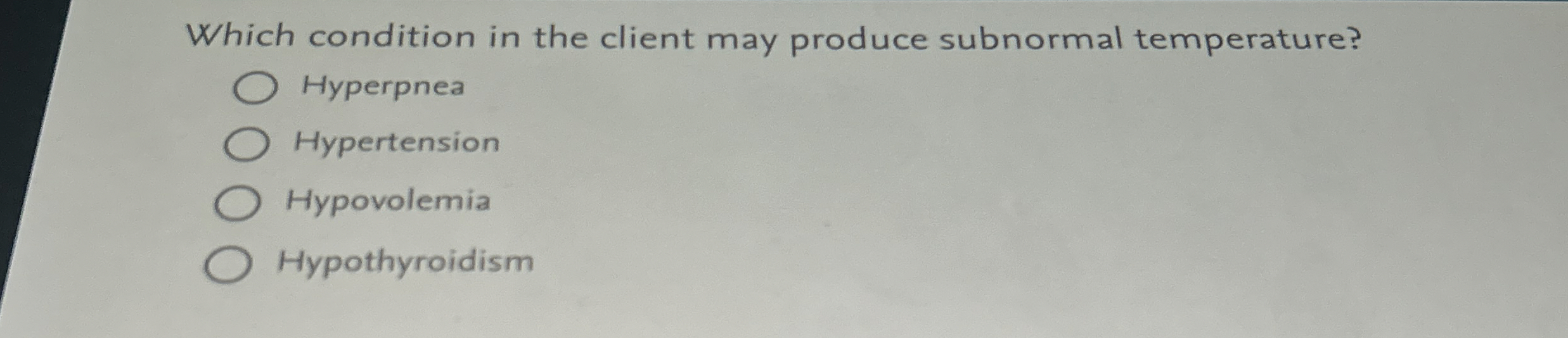 Solved Which condition in the client may produce subnormal | Chegg.com