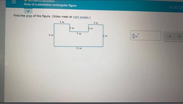 Solved METIC READINESS Area of a piecewise rectangular | Chegg.com