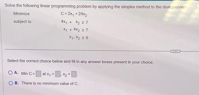 Solved Solve the following linear programming problem by | Chegg.com