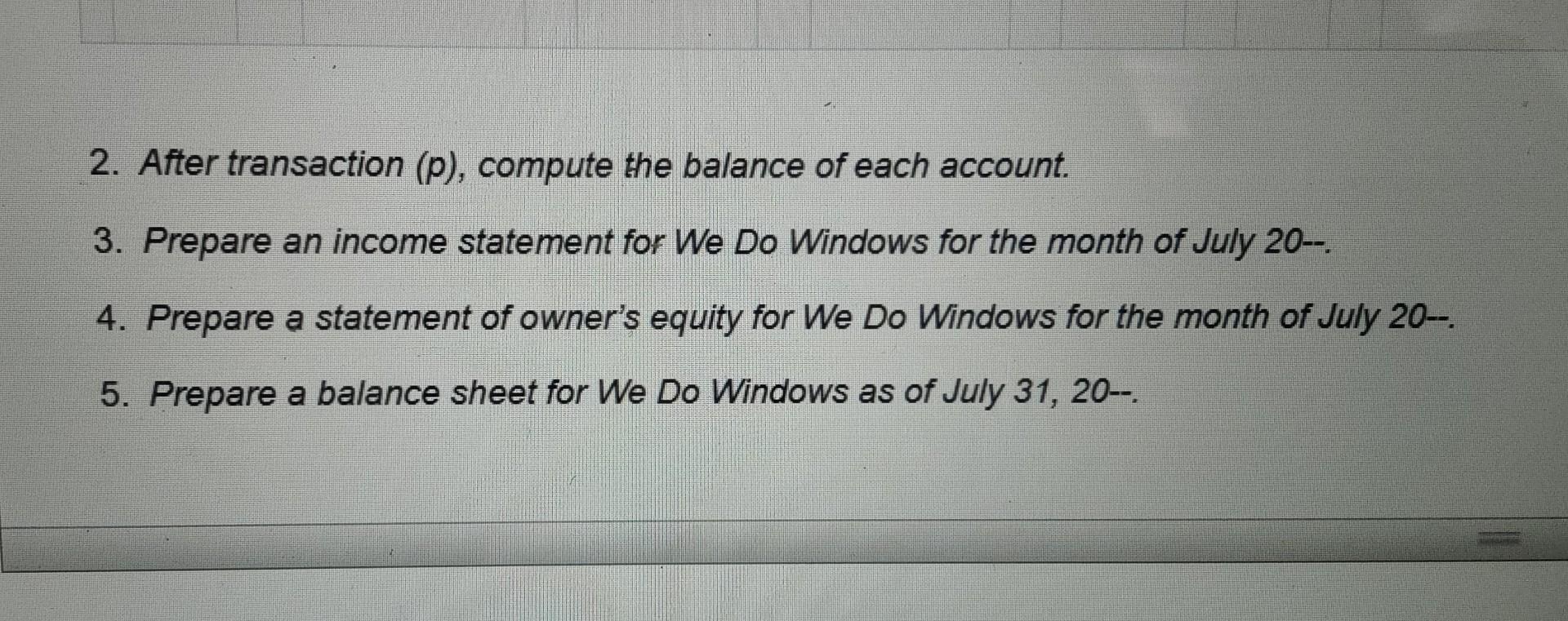 Solved Lisa Vozniak started her own business, We Do Windows. | Chegg.com