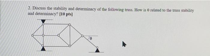 Solved 2. Discuss the stability and determinacy of the | Chegg.com