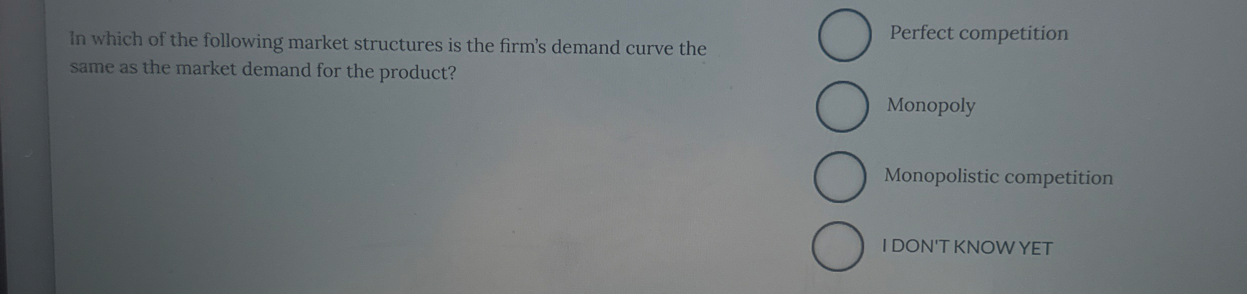 High Quality SOLUTION In which of the following market structures is the | Chegg.com