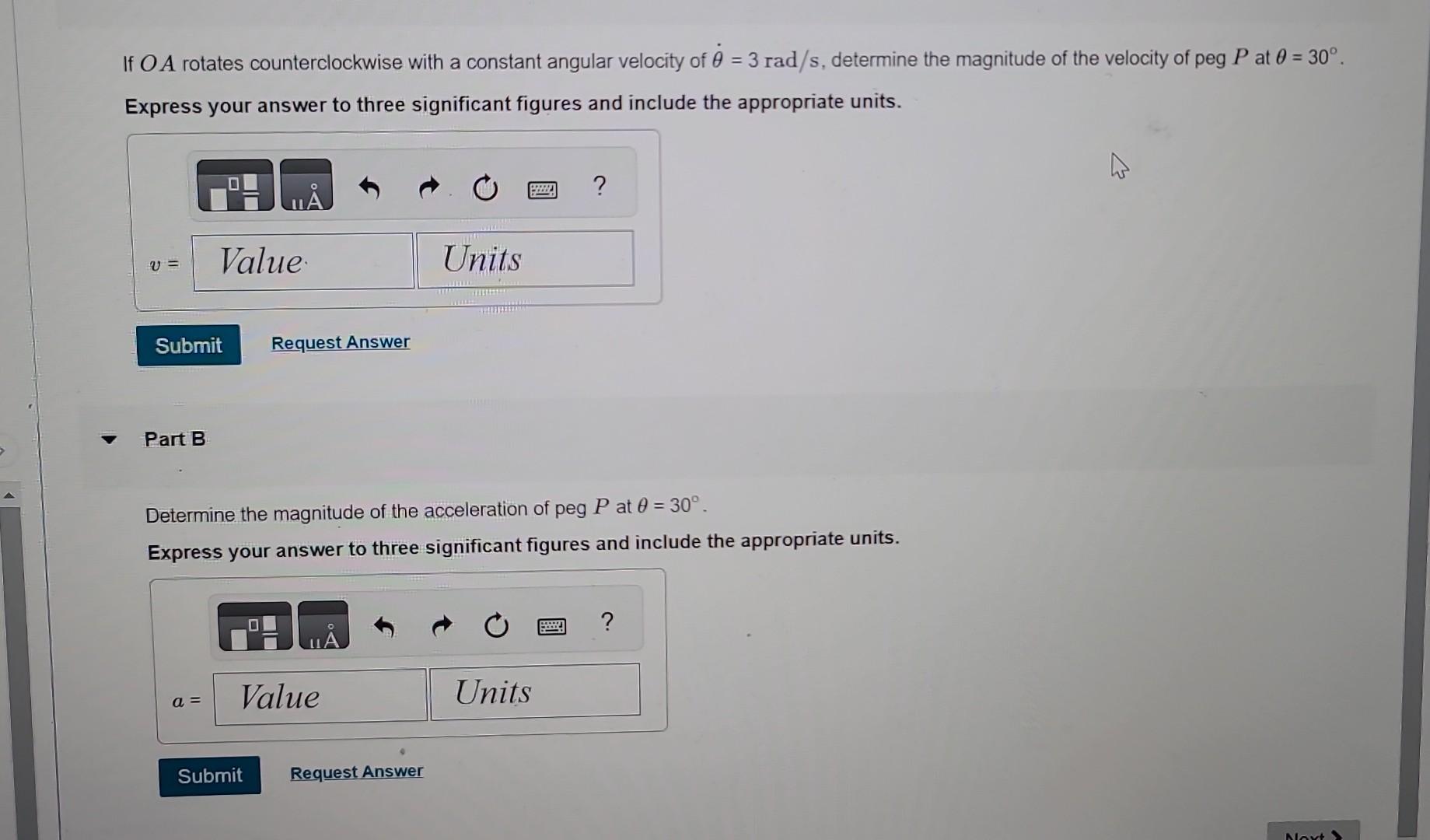 Solved The motion of peg P is constrained by the lemniscate | Chegg.com