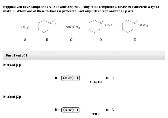 Solved Suppose you have compounds A-D at your disposal. | Chegg.com Solved Suppose you have compounds A-D at your disposal. | Chegg.com
