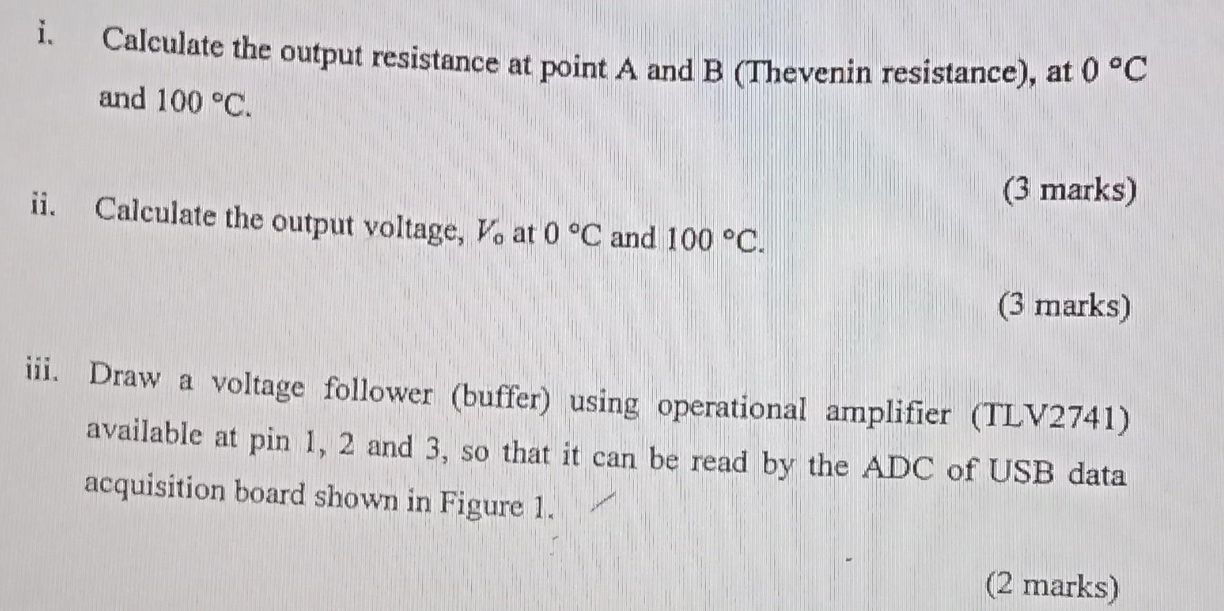 Figure 5 shows a NTC thermistor, RT in voltage | Chegg.com