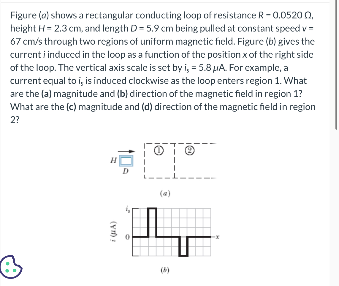 Solved Figure (a) ﻿shows a rectangular conducting loop of | Chegg.com