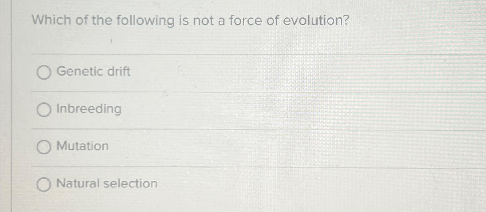 Solved Which of the following is not a force of | Chegg.com