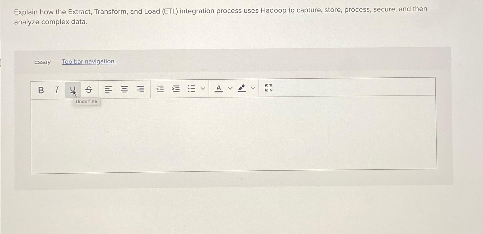Solved Explain how the Extract, Transform, and Load (ETL) | Chegg.com