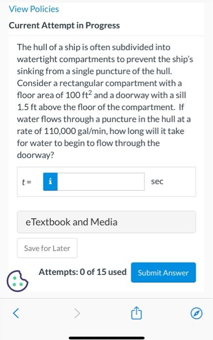 Solved The hull of a ship is often subdivided into | Chegg.com