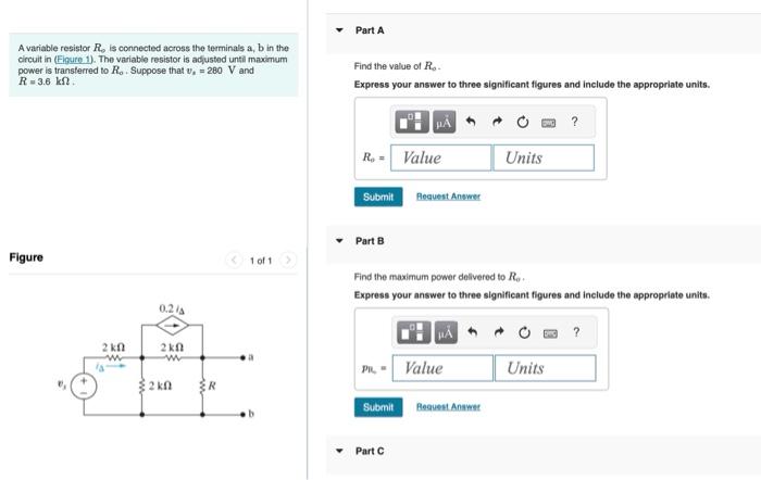 Solved A variable resistor R0 is connected across the | Chegg.com