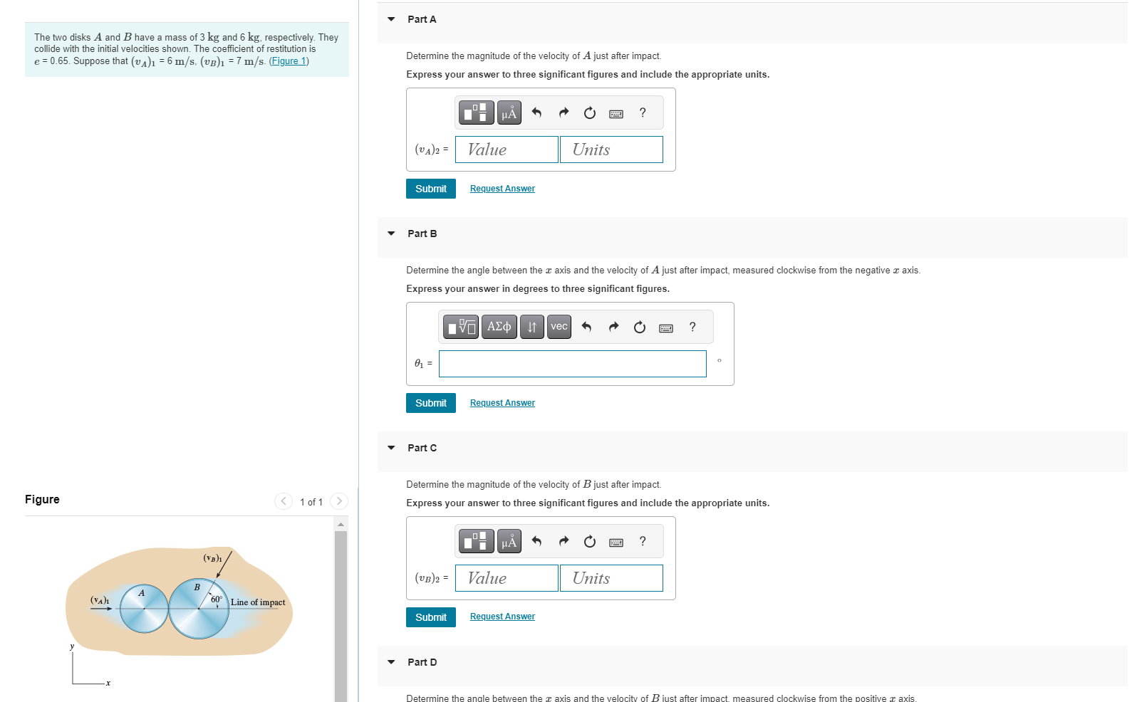 Solved The two disks AThe two disks A and B ﻿have a mass of | Chegg.com