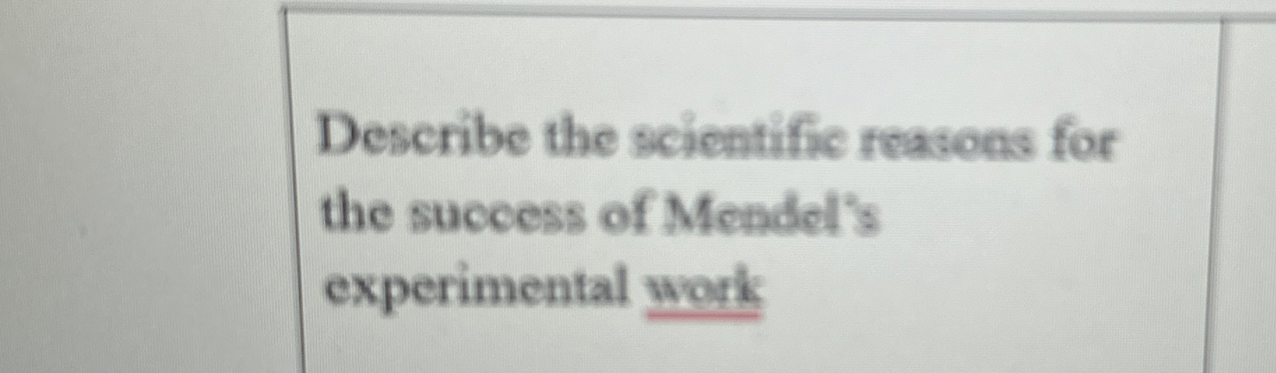 Solved Describe the scientific reasons for the success of | Chegg.com