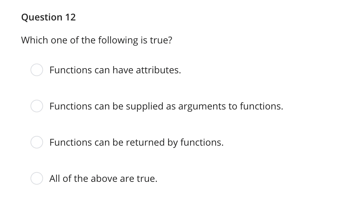 Solved Question 12Which one of the following is | Chegg.com