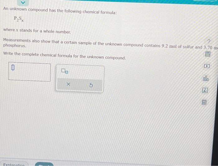 Solved An unknown compound has the following chemical | Chegg.com
