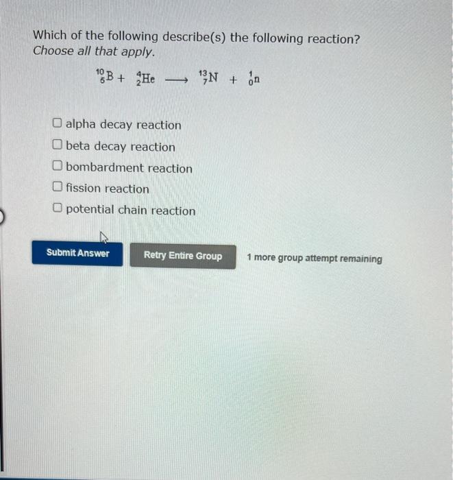 Solved Which of the following describe(s) the following | Chegg.com
