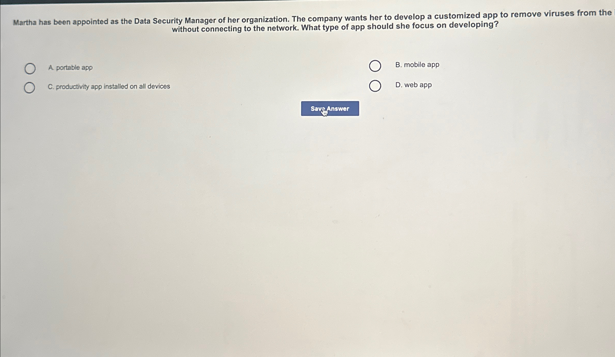 Solved Martha has been appointed as the Data Security | Chegg.com
