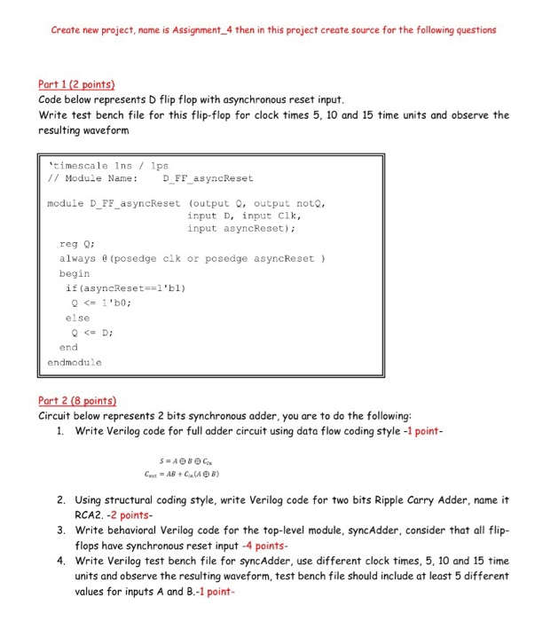 Solved Create new project, name is Assignment_4 then in this | Chegg.com