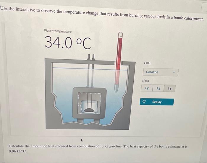 Solved Use the interactive to observe the temperature change | Chegg.com