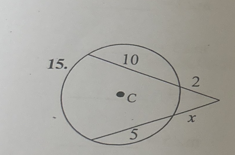 Solved Can you pleae help me find x. ﻿Thank you | Chegg.com