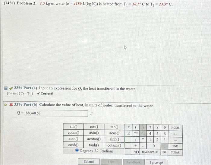 Solved please solve the attached question for calculating | Chegg.com