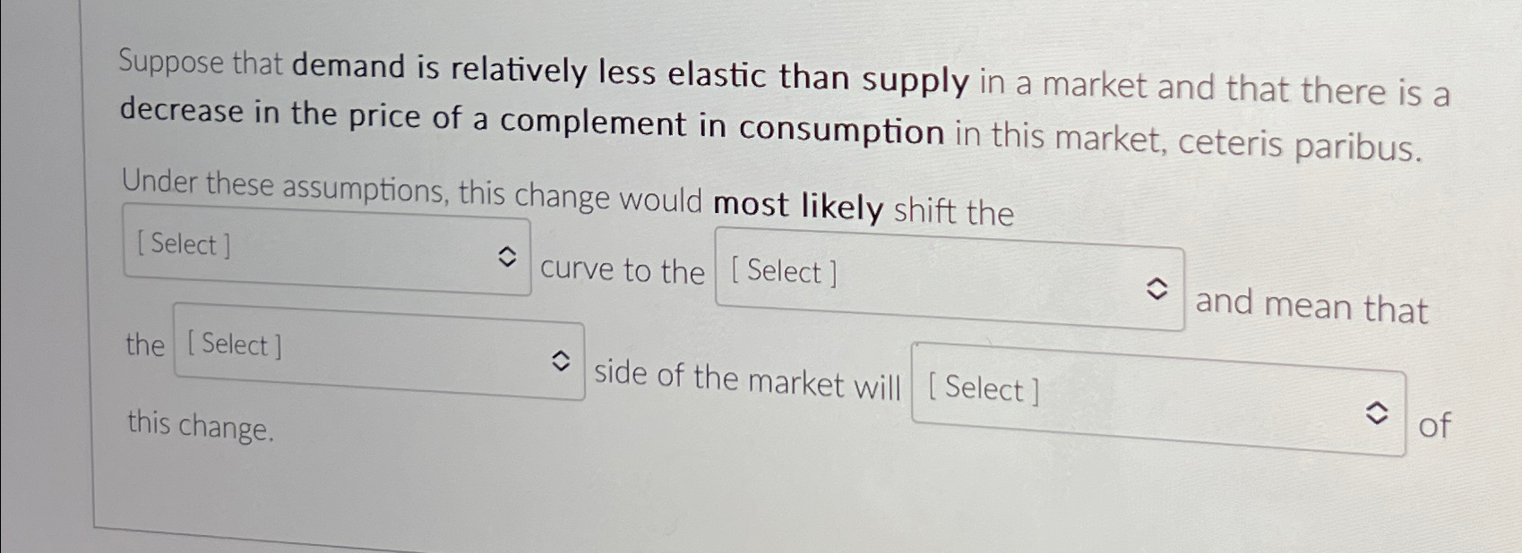 Solved Suppose that demand is relatively less elastic than | Chegg.com