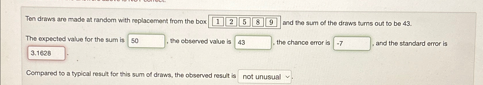 Solved Calculate the Standard Error:Ten draws are made at | Chegg.com