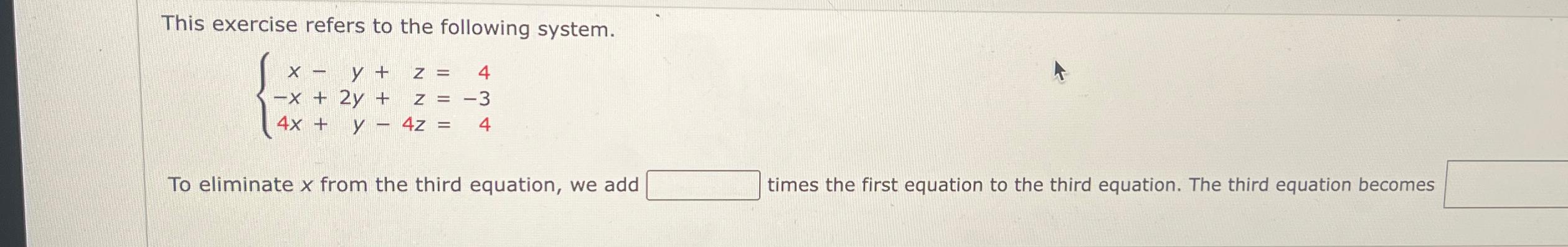 Solved This exercise refers to the following | Chegg.com