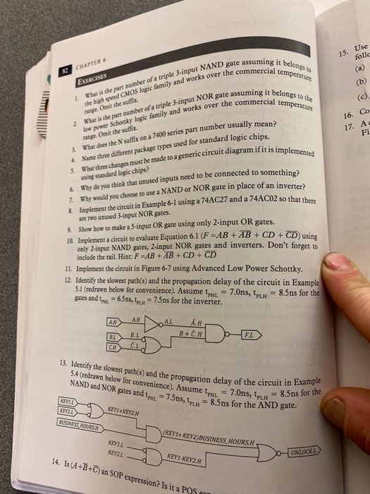 Solved 1. What is the part number of a triple 3-input NAND | Chegg.com
