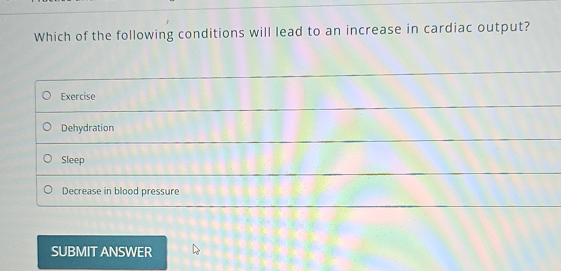 Solved Which of the following conditions will lead to an | Chegg.com