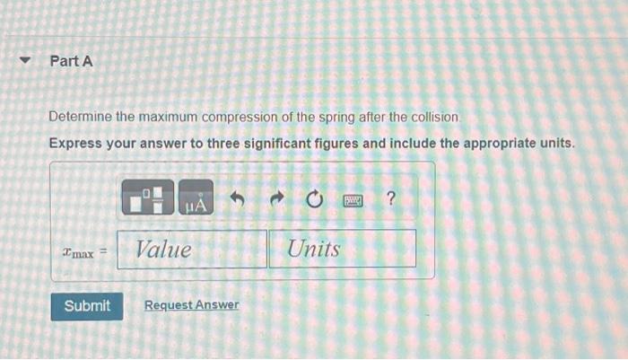 Solved The 15-kg block A has a velocity v=10 m/s when it is | Chegg.com