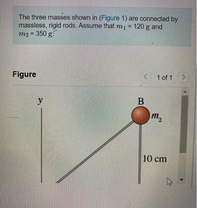 Solved The three masses shown in (Figure 1) are connected by | Chegg.com