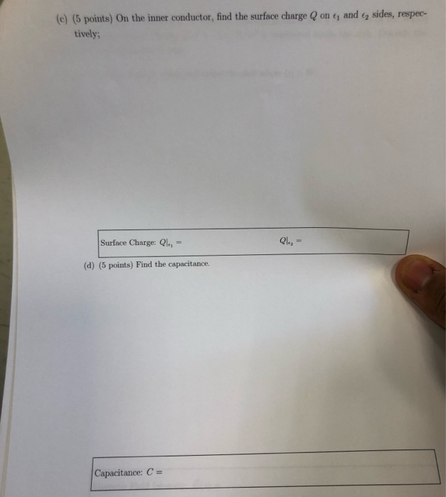 3. (25 points) A coaxial capacitor consists of two | Chegg.com