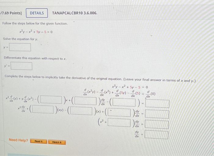 Solved Follow the steps below for the given function. | Chegg.com