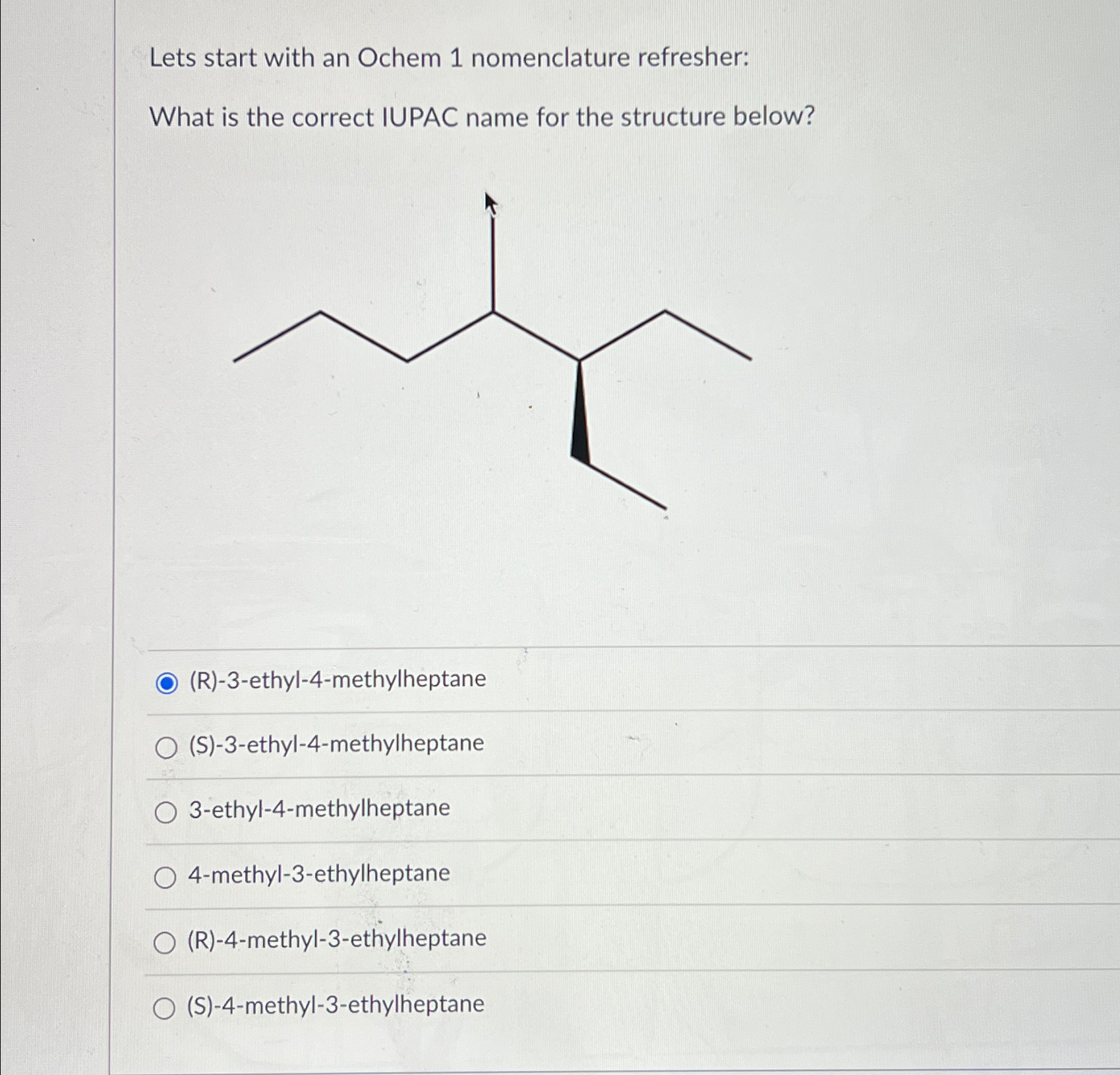 Solved Lets start with an Ochem 1 ﻿nomenclature | Chegg.com