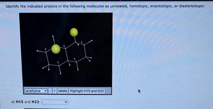 Solved Identify the indicated protons in the following | Chegg.com