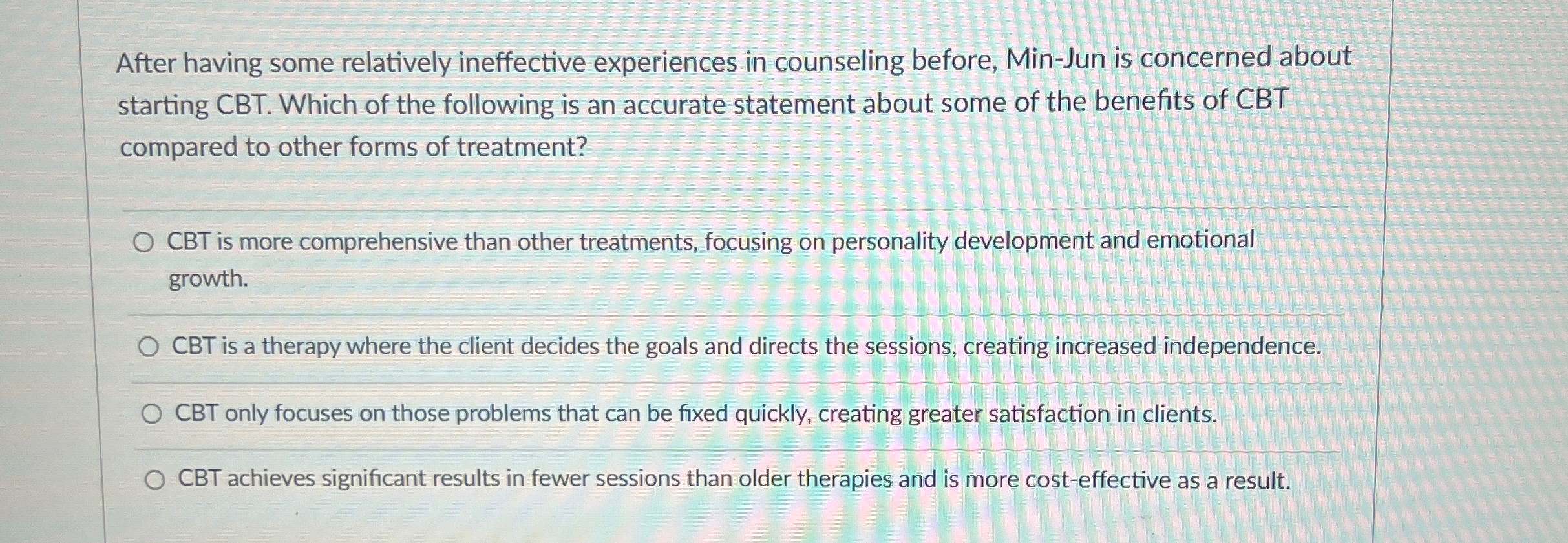 Solved After having some relatively ineffective experiences | Chegg.com