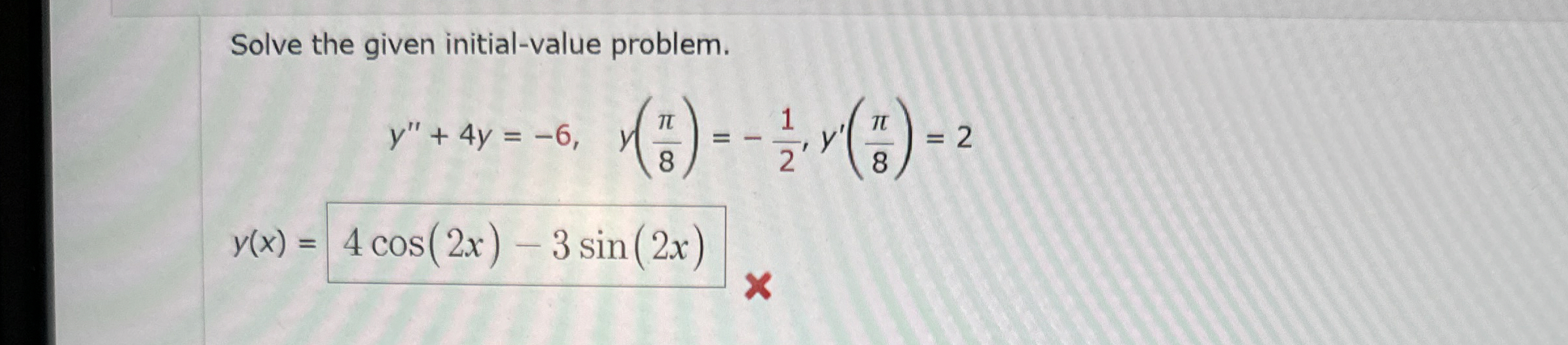 Solved Solve the given initial-value | Chegg.com