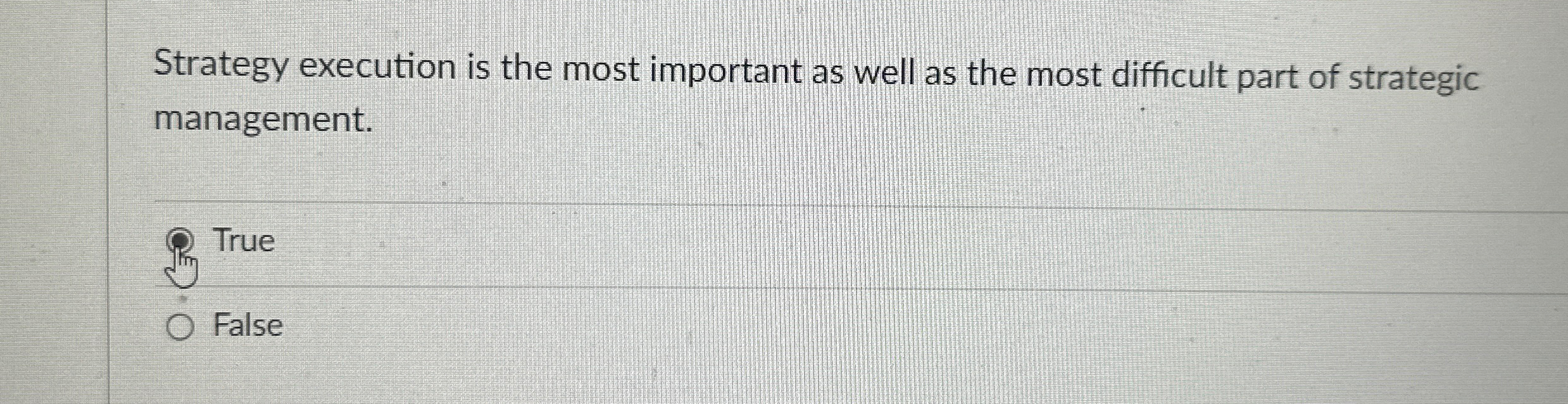 Solved Strategy execution is the most important as well as | Chegg.com