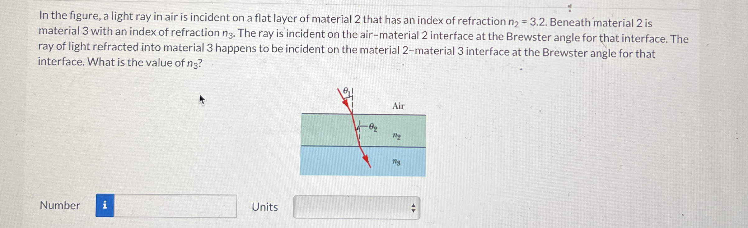 Solved by an EXPERT In the figure, a light ray in air is incident on a | Chegg.com