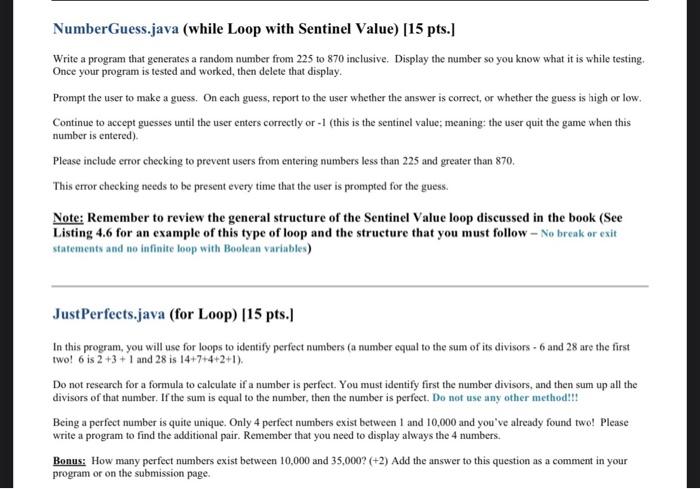 Solved Numberguessjava While Loop With Sentinel Value 15