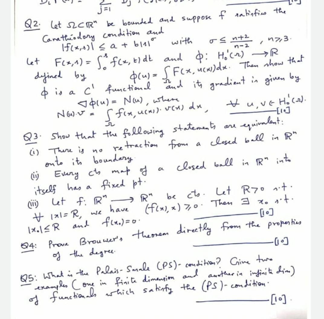 Solved Osn+2 n-2 let Q2. Let & CIR" be bounded and suppose | Chegg.com