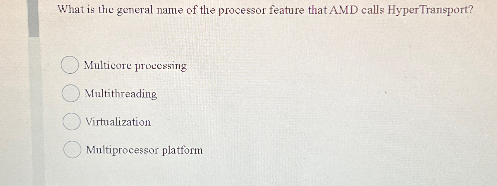 Solved What is the general name of the processor feature | Chegg.com