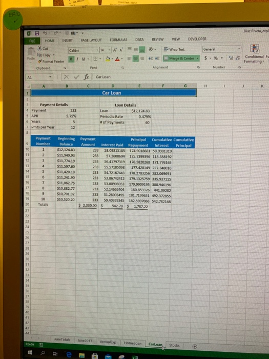 Grader Instructions Excel 2016 Prot | Chegg.com