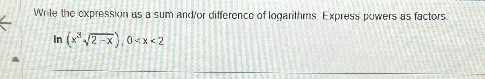 Solved Write the expression as a sum and/or difference of | Chegg.com