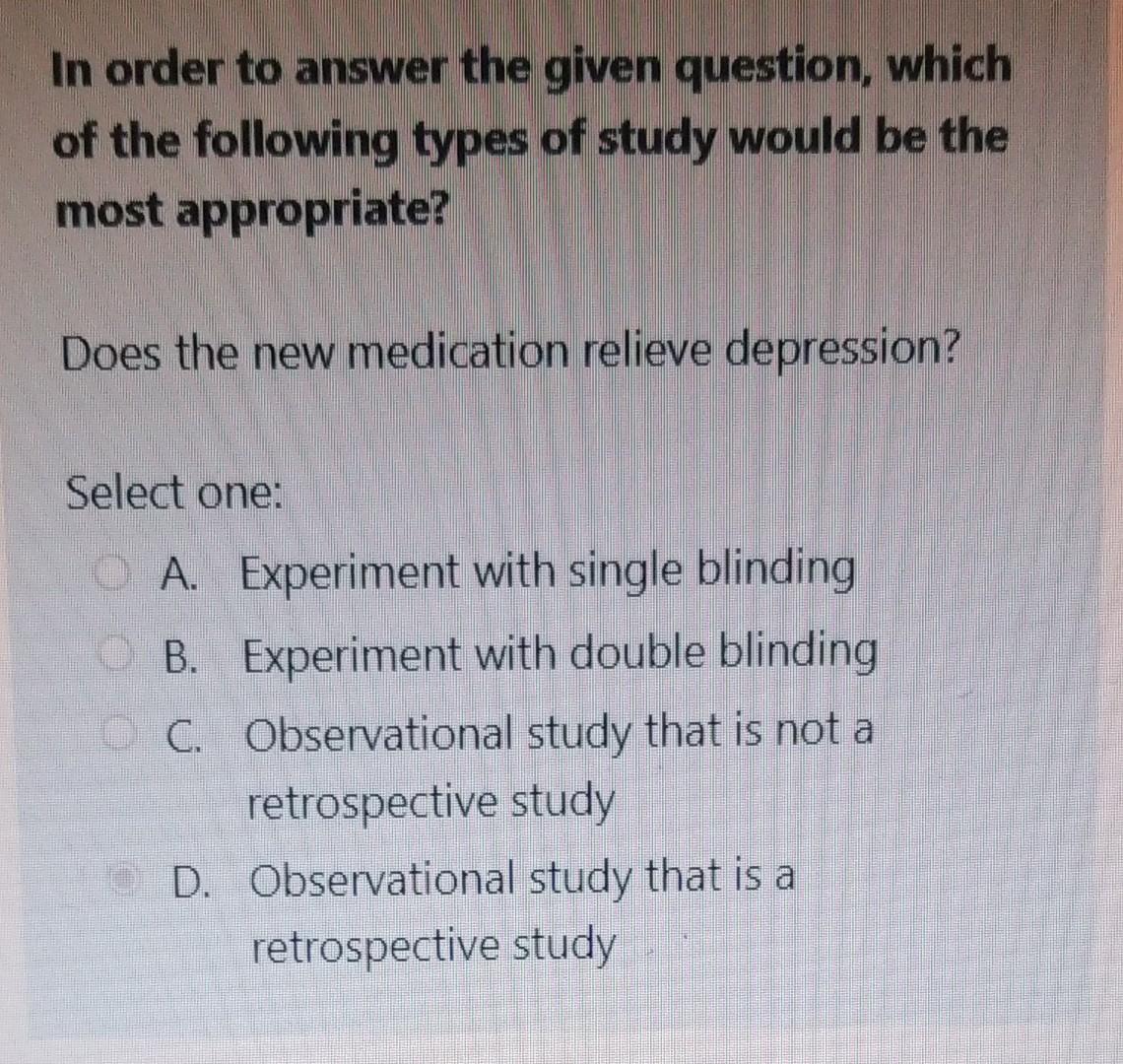 Solved In order to answer the given question, which of the | Chegg.com