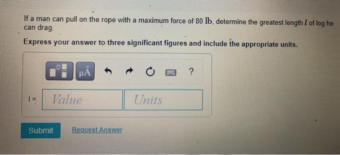 Solved The log has a coefficient of static friction of p = | Chegg.com
