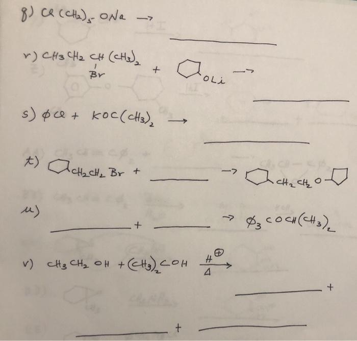 Solved 8) Q (CH2), Ona ~ CH3 CH2 CH (CH3), + Br Joi -> oli | Chegg.com